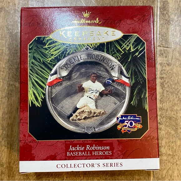 Hallmark | Holiday | Vintage Hallmark Keepsake Ornament Jackie Robinson ...